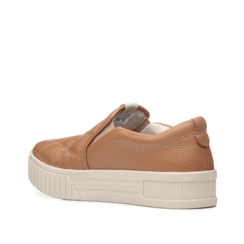 Tenis Pegada Feminino em Couro Caramelo 212513-03 - Pegada