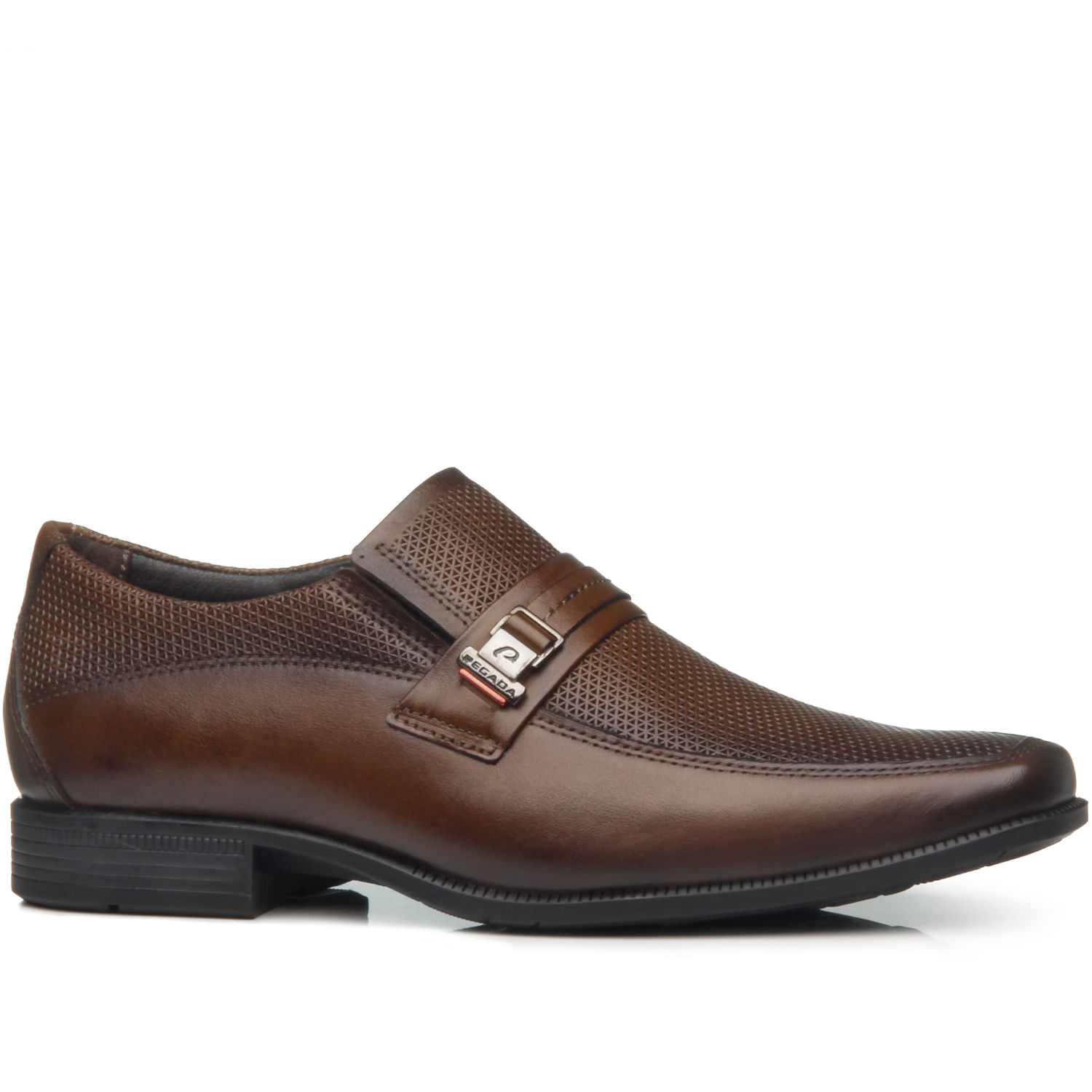 Sapato Social Pegada Masculino em Couro Pinhão 126504-02 - Pegada