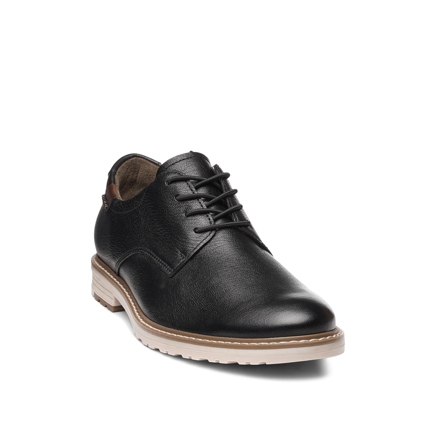 Sapato Casual Pegada Masculino em Couro Preto 126207-01 - Pegada