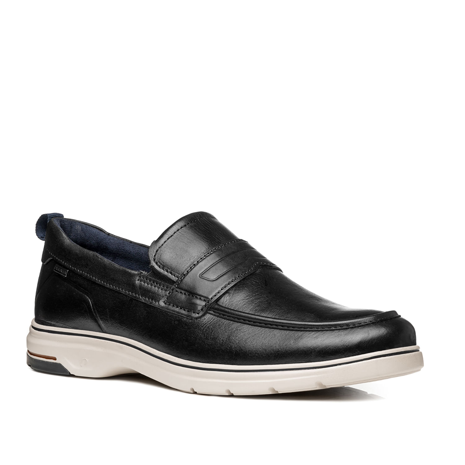 Sapato Casual Pegada Masculino em Couro Preto 127302-01 - Pegada