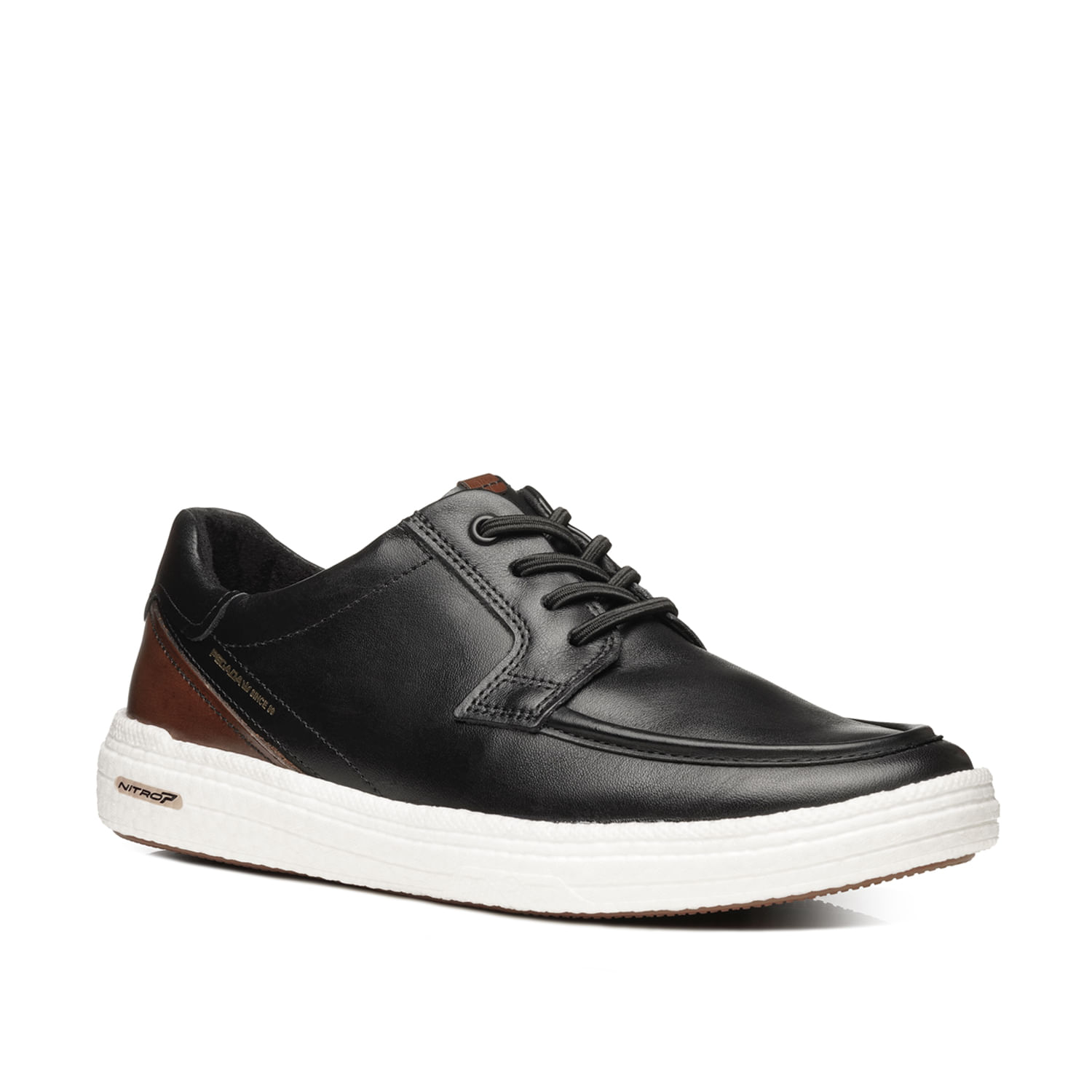 Tênis Casual Pegada Masculino em Couro Preto 112002-01 - Pegada