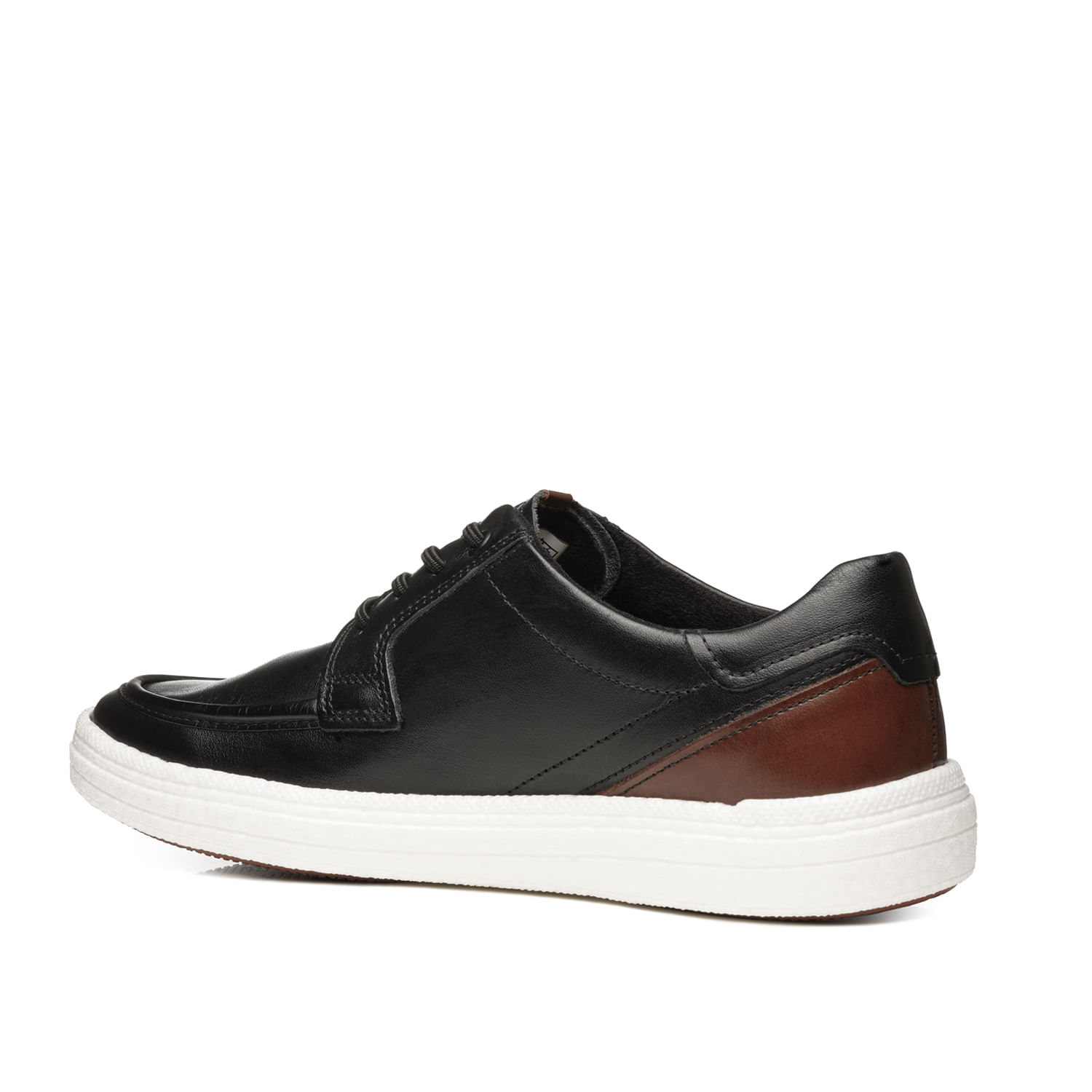 Tênis Casual Pegada Masculino em Couro Preto 112002-01 - Pegada